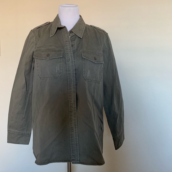 Barneys New York | Jackets & Coats | Barneys Olive Green Light Jacket ...